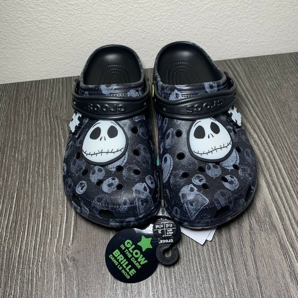 CROCS | Shoes | Crocs Nightmare Before Christmas Jack Skellington Glow In The Dark Clog Multiple ...